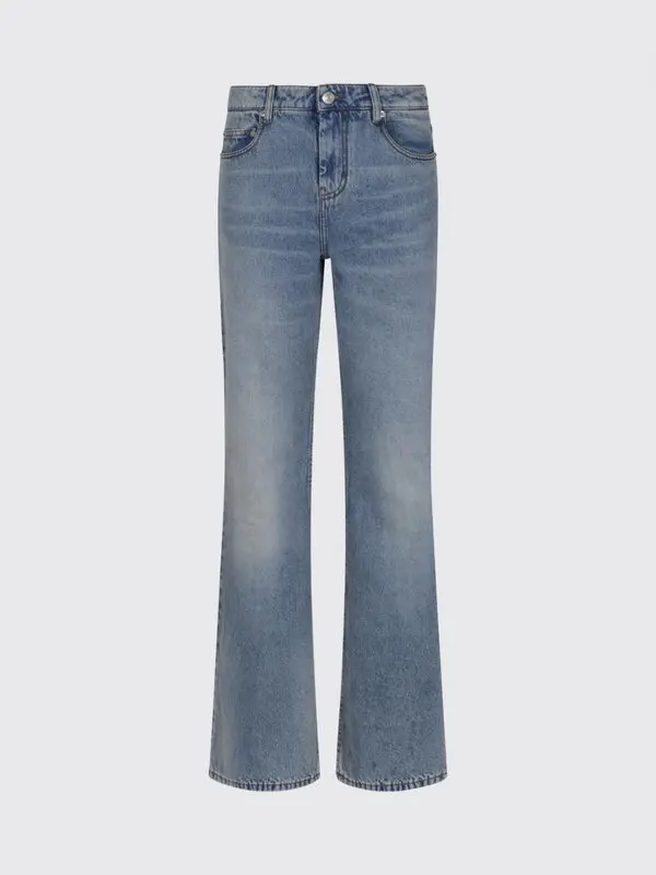 AMI Paris Flared Cotton Denim Jeans - Blue