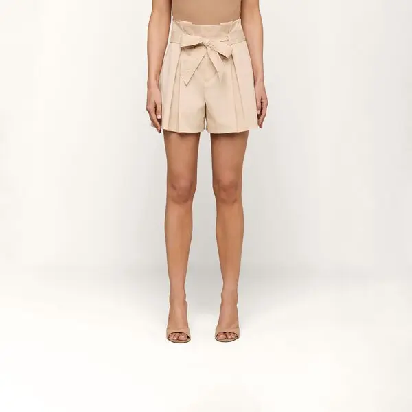 L'Agence Damira Poplin Short - Biscuit