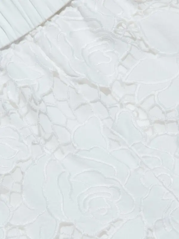 L'Agence Laina Eyelet Short - Ivory