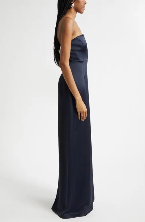 Ramy Brook Raquel Plunge Strapless Column Gown