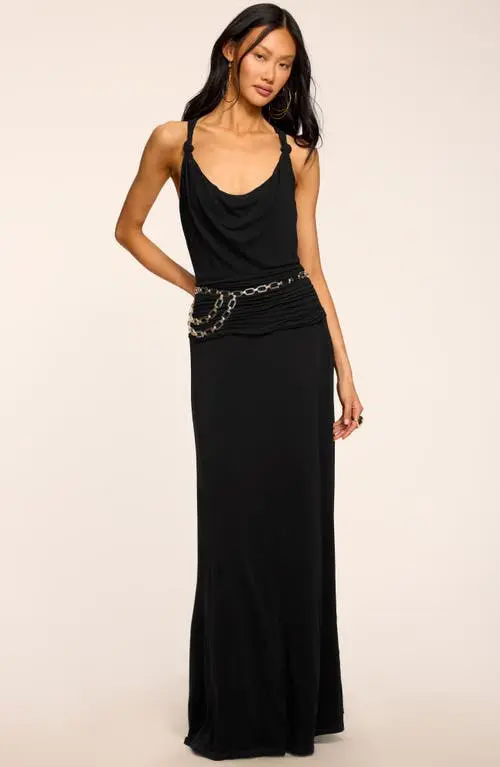 Ramy Brook Mariah Shirred Racerback Gown