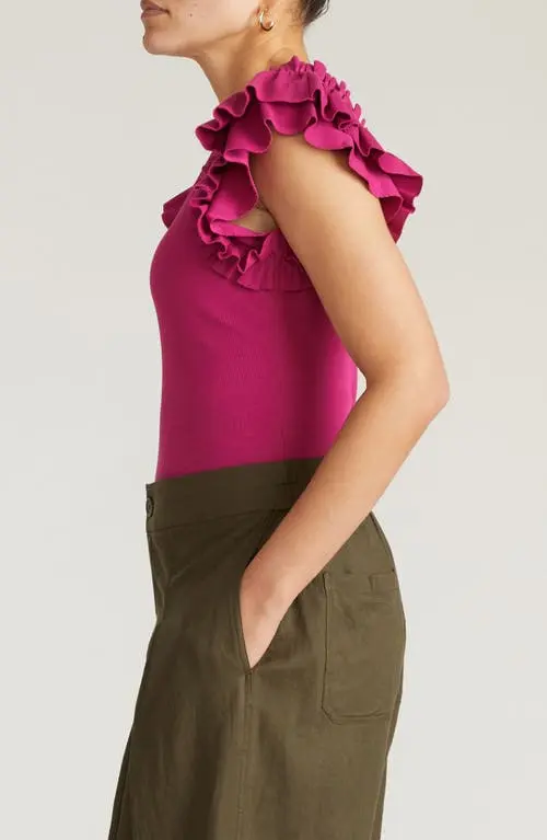 Universal Standard Debbie Ruffle Sleeve Top
