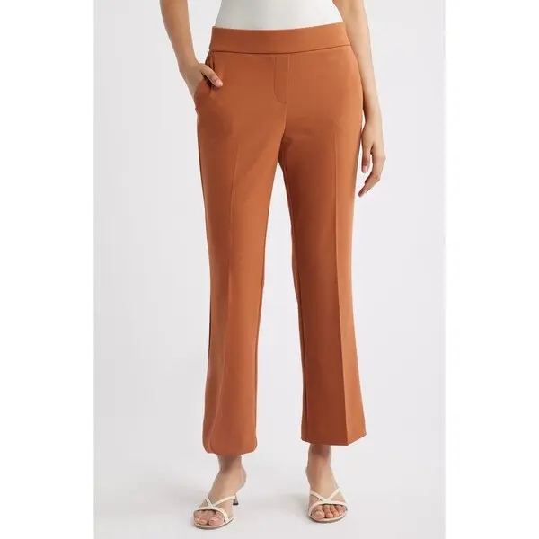 Anne Klein Pull-on Ankle Pant - Cedar Spice