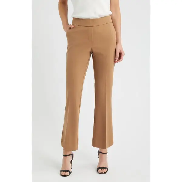 Anne Klein Pull-on Ankle Pant - Vicuna