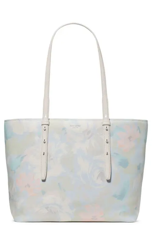 Kate Spade New York Leather Tote With Floral Print - Multi
