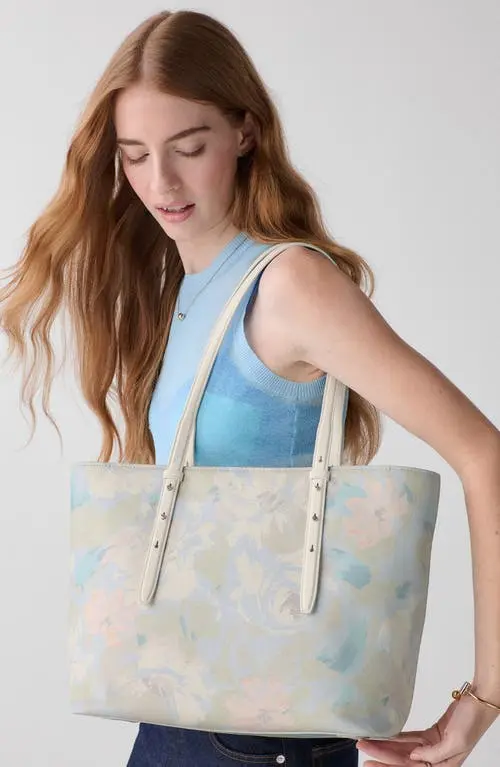 Kate Spade New York Leather Tote With Floral Print - Multi