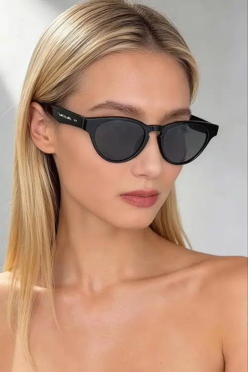 CLASSICHARMS No. 01 Noir Round Frame Sunglasses