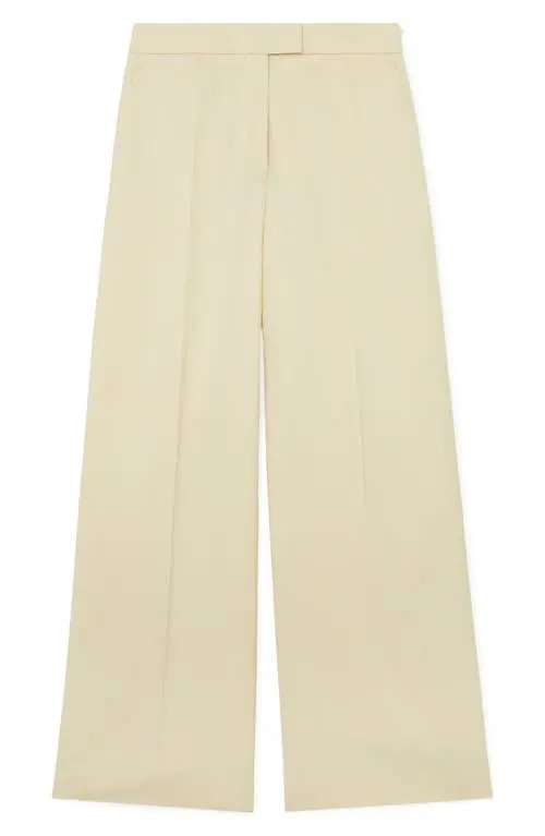 REISS Anya Wide Leg Silk & Wool Pants