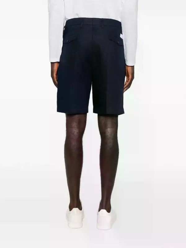 MANUEL RITZ Pleated Linen Shorts