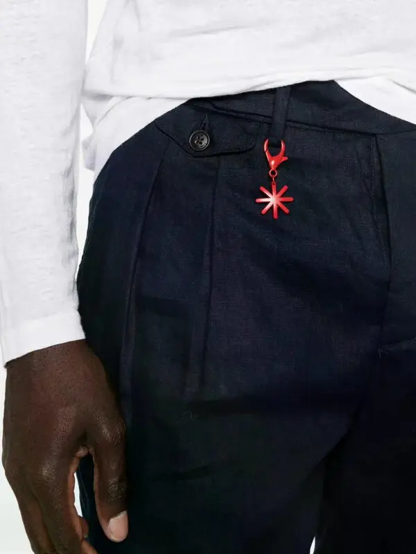 MANUEL RITZ Pleated Linen Shorts