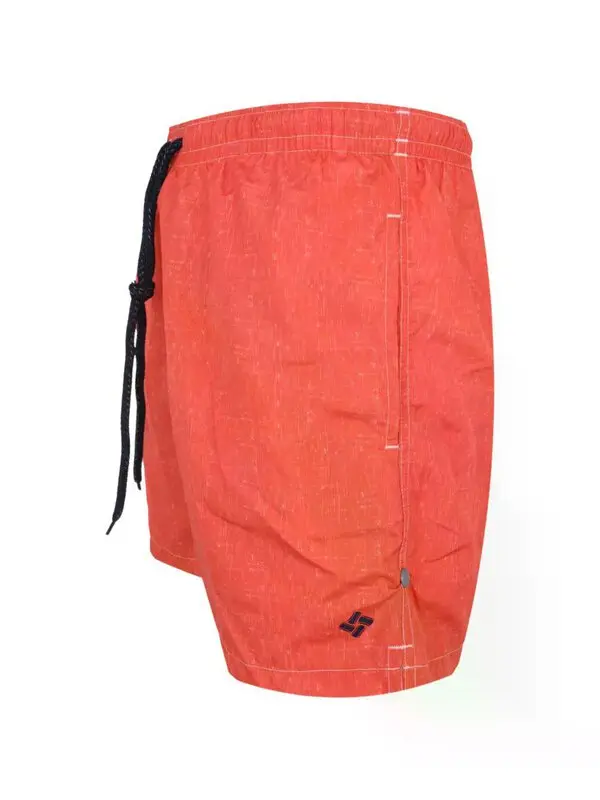 DRUMOHR Slub-texture Drawstring Shorts - Orange