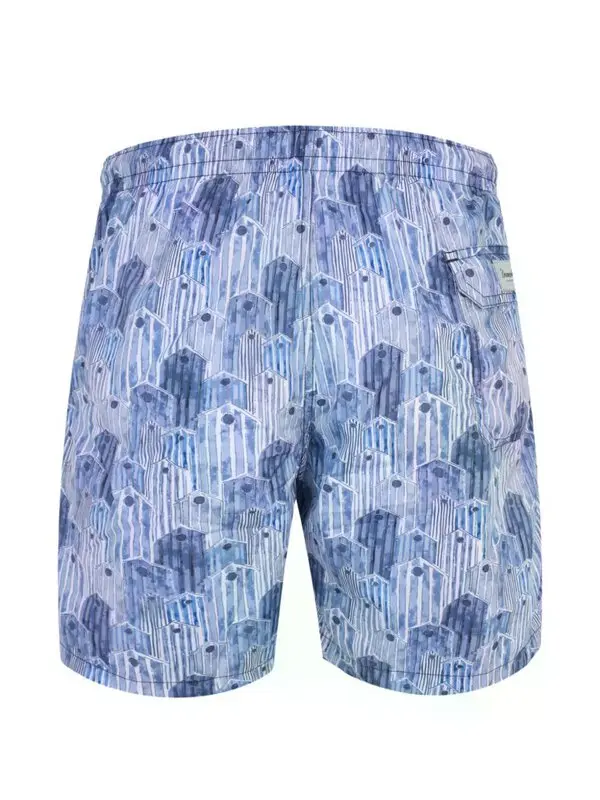 DRUMOHR Slub-texture Shorts - Blue