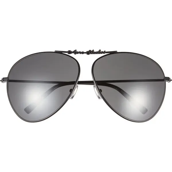 Acne Studios Ator Aviator Sunglasses - Black/black