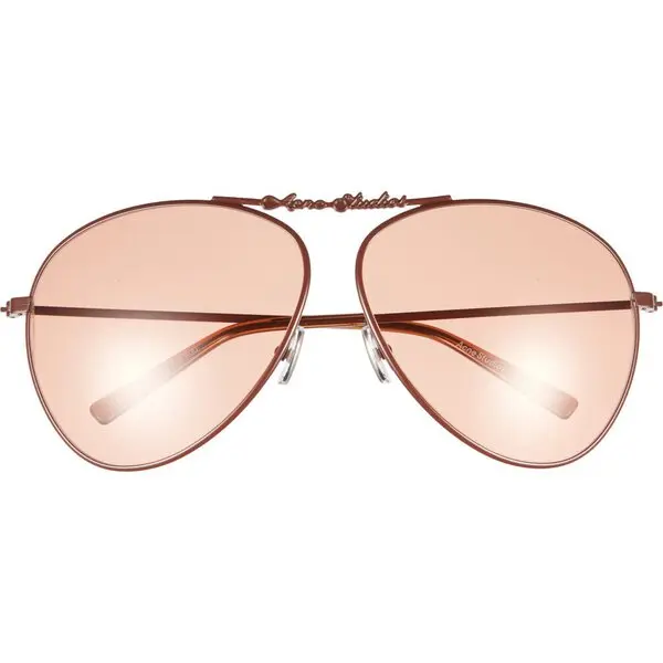 Acne Studios Ator Aviator Sunglasses - Brown/orange