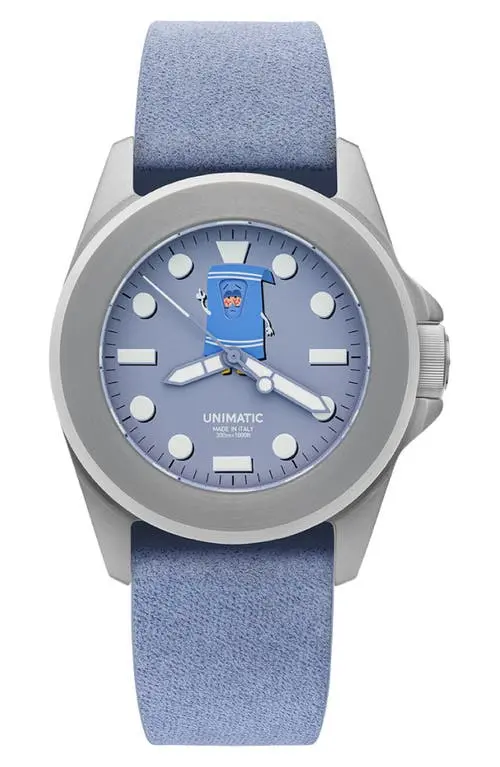 UNIMATIC South Park Towelie Dive Watch With Silicone Strap - Lilac
