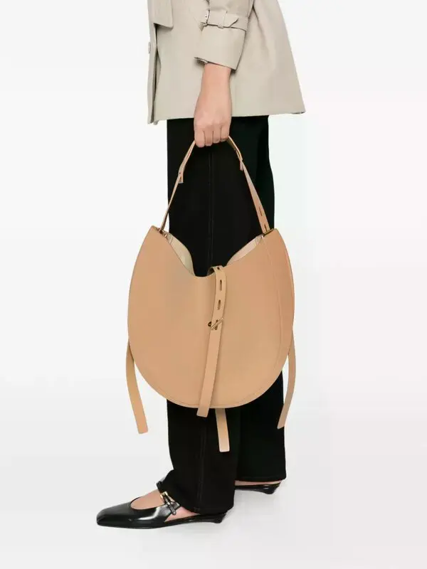 MINOBOSSI Liz Leather Shoulder Bag - Neutrals