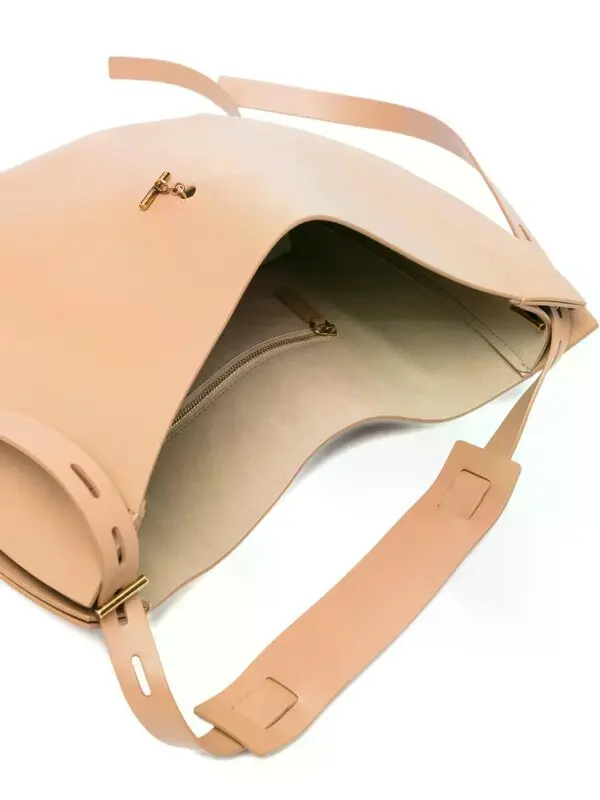 MINOBOSSI Liz Leather Shoulder Bag - Neutrals