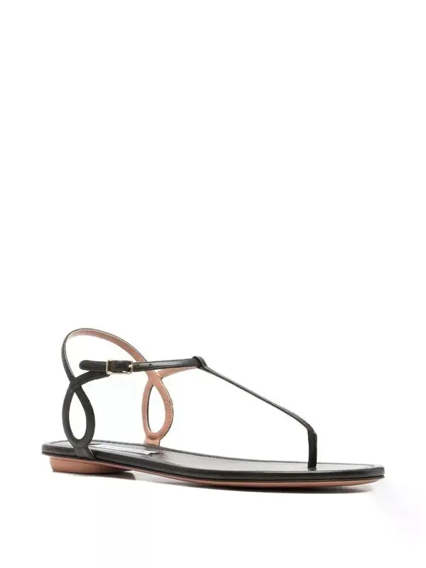 AQUAZZURA Buckle-fastening Thong Sandals - Brown