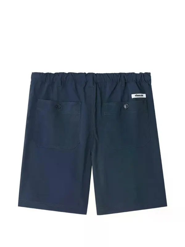 CHOCOOLATE Logo-patch Elasticated Shorts - Blue