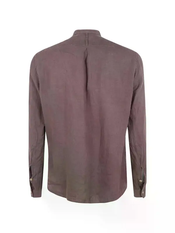 TINTORIA MATTEI 954 Linen Shirt - Brown
