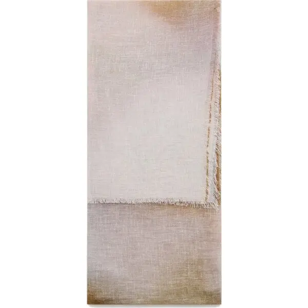 Mango Ombré Effect Linen Scarf - Pink