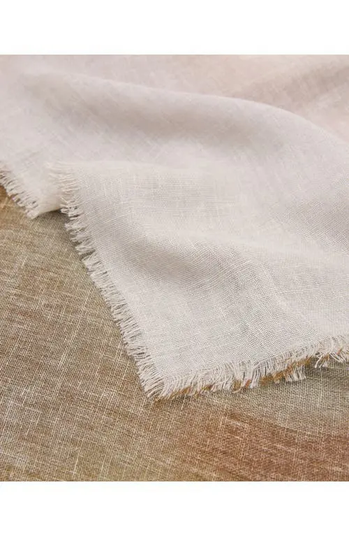 Mango Ombré Effect Linen Scarf