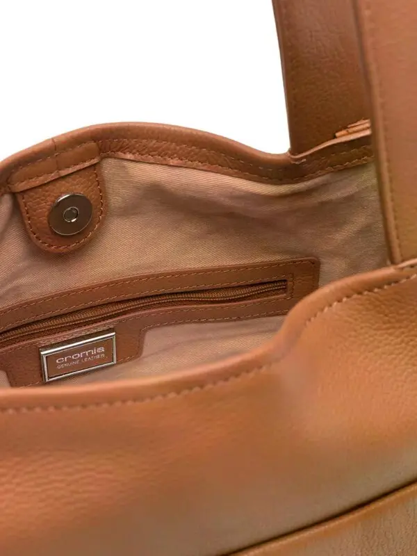 CROMIA Grained Leather Shoulder Bag