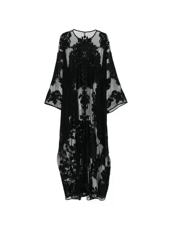 Norma Kamali Lace Maxi Dress - Black