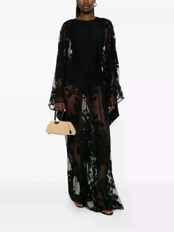 Norma Kamali Lace Maxi Dress