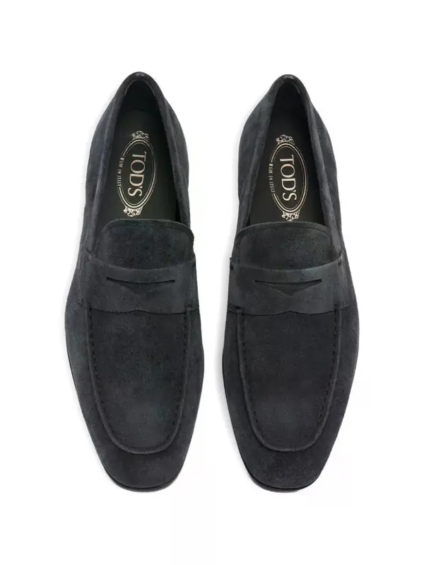 TOD'S Suede Penny Loafers - Blue