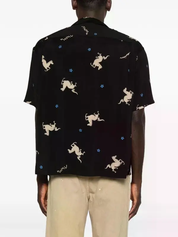 Visvim Crosby Horse-print Shirt - White