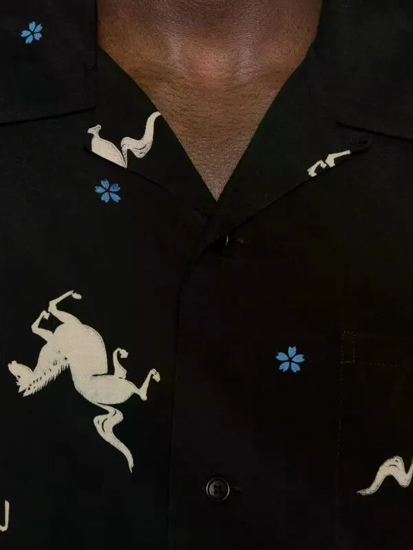 Visvim Crosby Horse-print Shirt - White