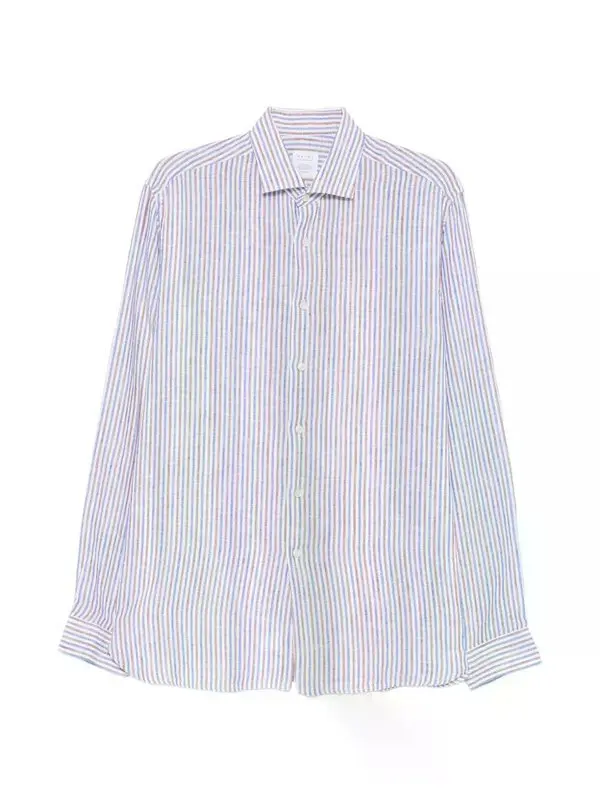 XACUS Striped Long-sleeve Shirt - White
