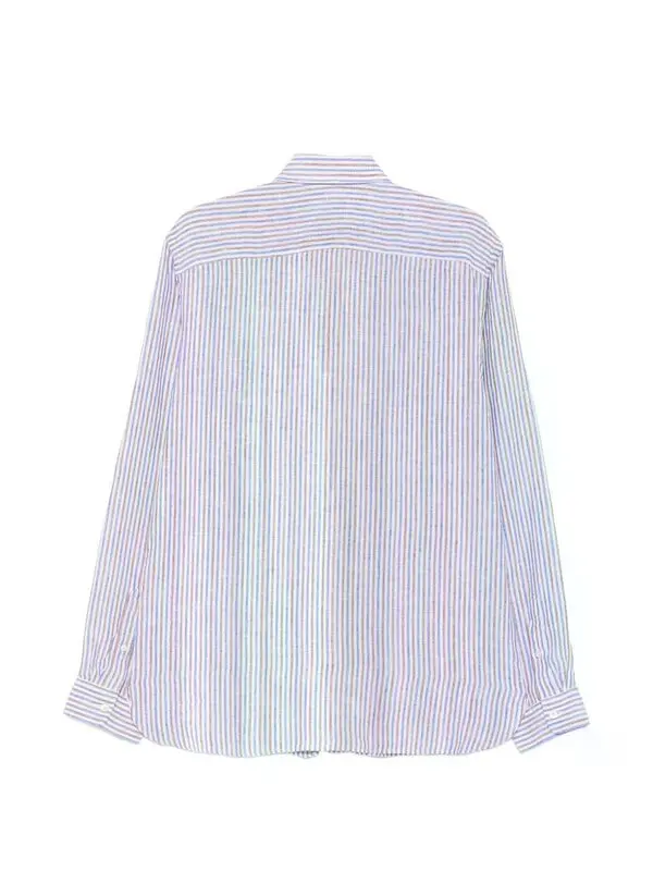 XACUS Striped Long-sleeve Shirt - White