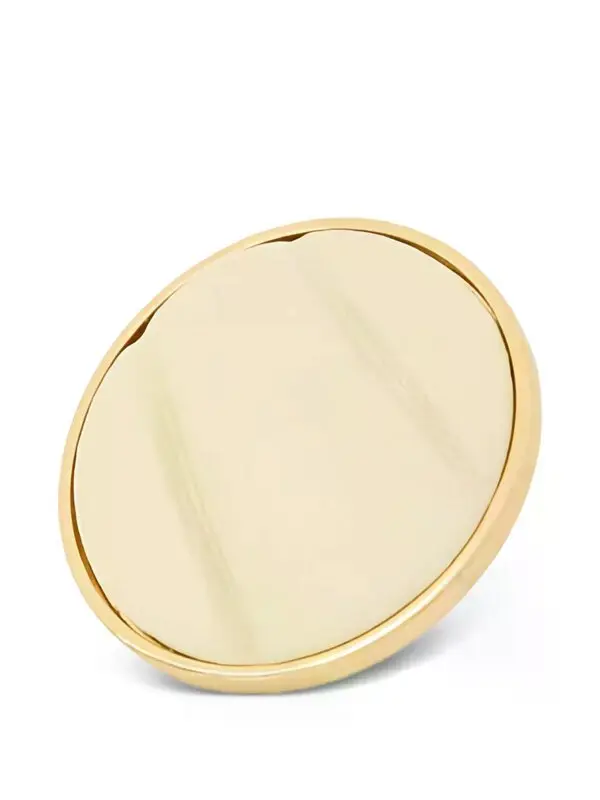Chloé Leather-inlay Round Earrings