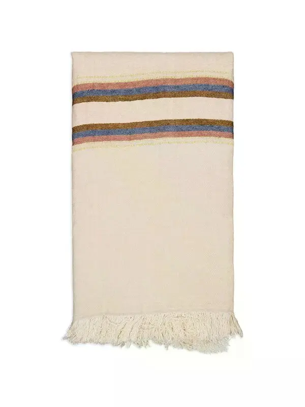 Libeco Fouta Harlan Stripe Fringed Towel