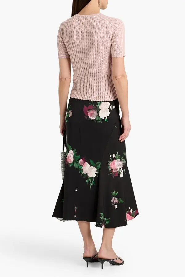 Erdem Pointelle-knit Cotton Top