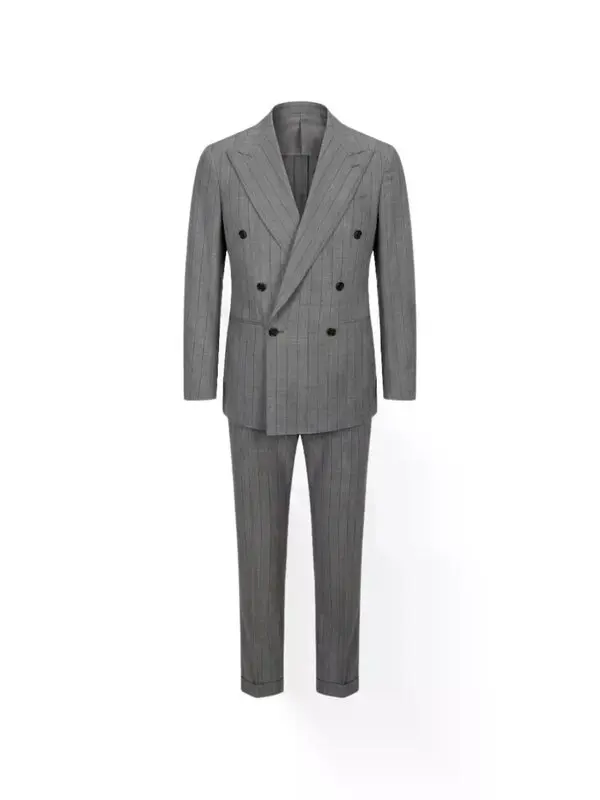 FRANZESE COLLECTION Beckham Double-breasted Pinstriped Suit