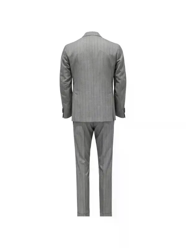 FRANZESE COLLECTION Beckham Double-breasted Pinstriped Suit