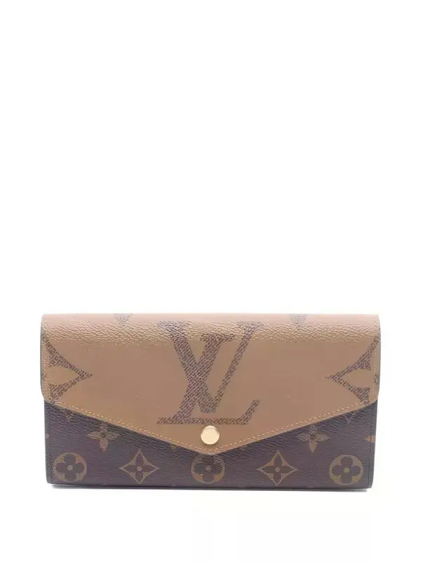 LOUIS VUITTON 2010s Portefeuille Sarah Giant Reverse Wallet - Neutrals