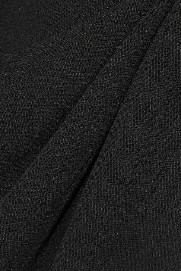 Halston Pleated Crepe Mini Dress