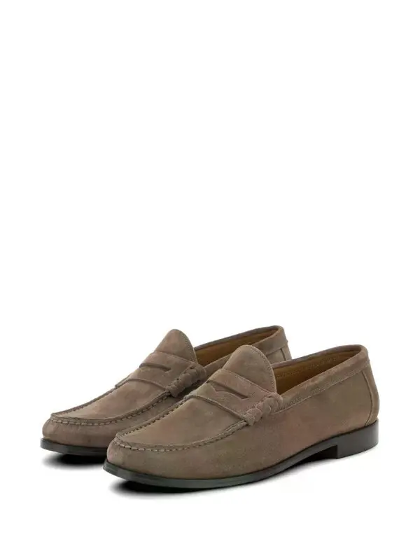 Boggi Milano Suede Leather Loafers