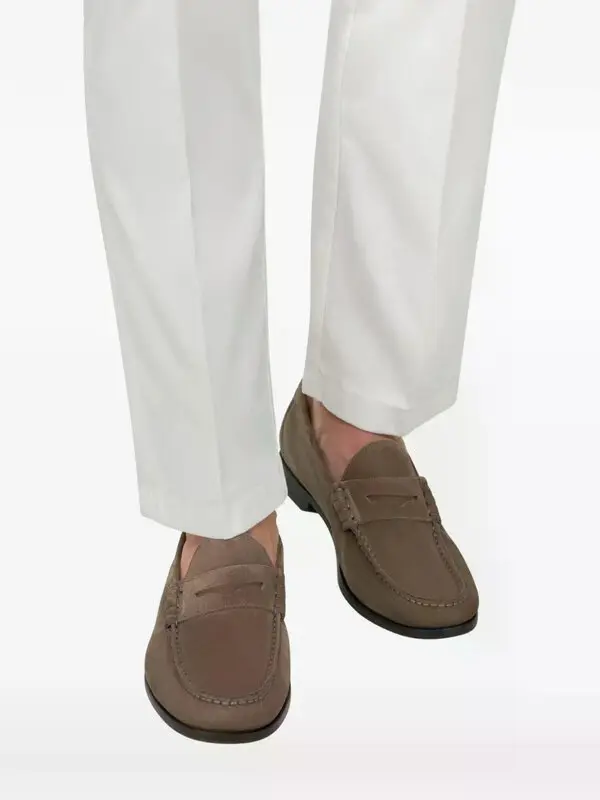Boggi Milano Suede Leather Loafers