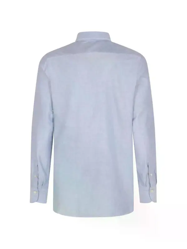 FINAMORE 1925 Long-sleeve Spread-collar Shirt