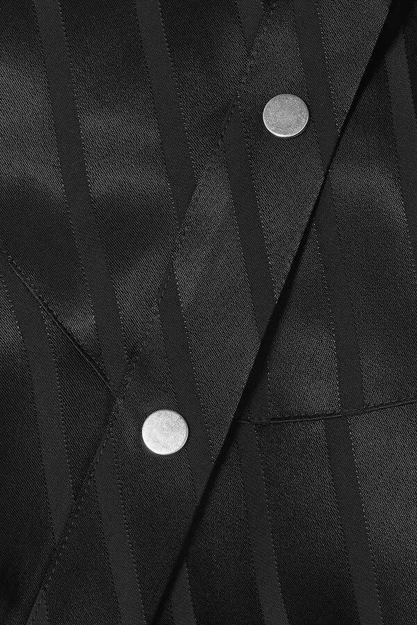 LEE MATHEWS Tamara Tie-detailed Satin-jacquard Jumpsuit