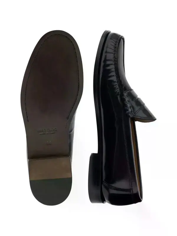 Boggi Milano Brushed Leather Loafers