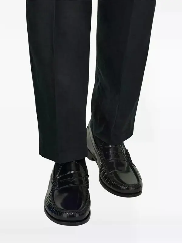 Boggi Milano Brushed Leather Loafers