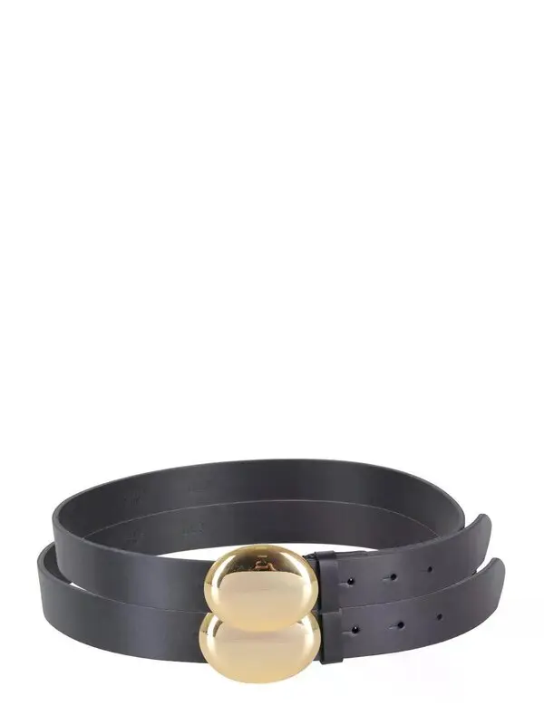Federica Tosi Mindy Leather Belt - Black