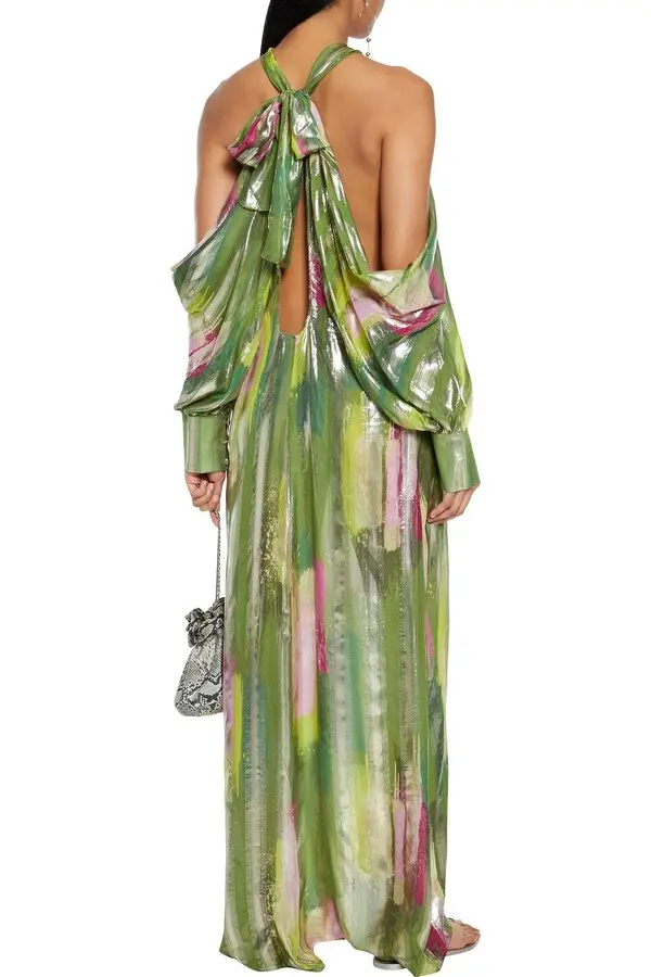 Anjuna Luna Cold-shoulder Maxi Dress