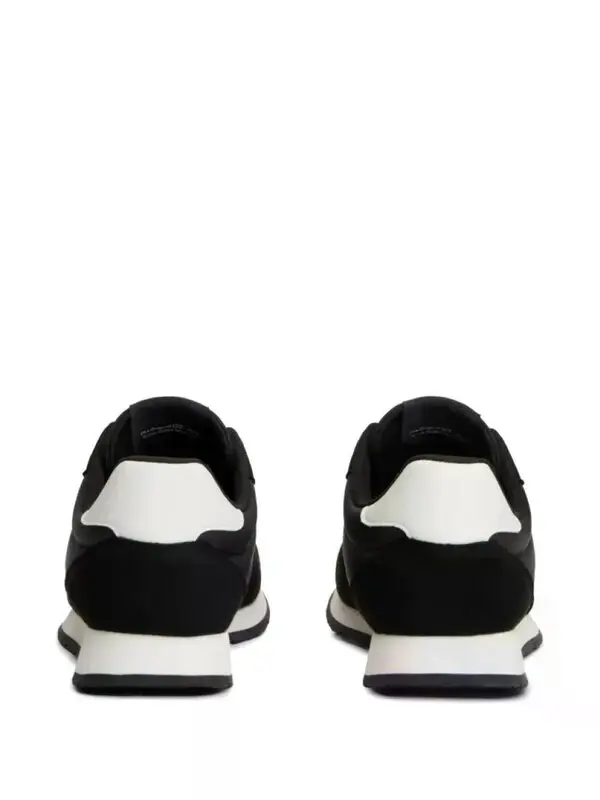 Tommy Hilfiger Panelled Logo-patch Sneakers - Black